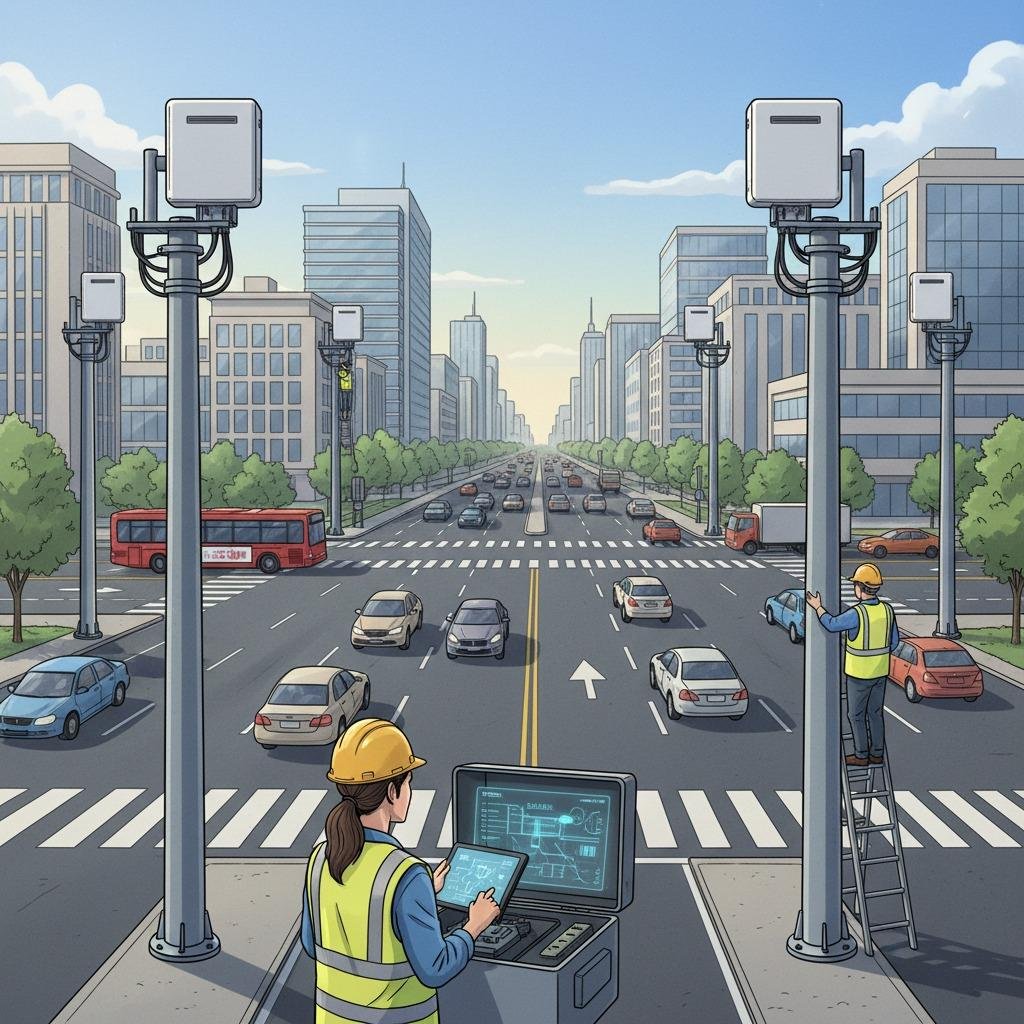 Traffic Monitoring Radar Enhances Urban Roads